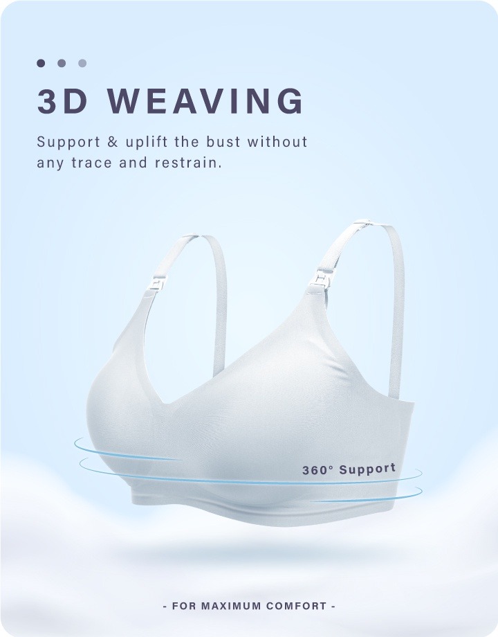 Shapee iNVI Nursing Air Bra Maternity Breastfeeding Seamless Bra Daily ...