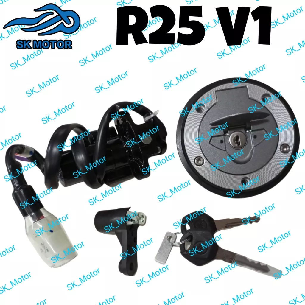 Yamaha YZF-R25 / R25 V1 Original Ignition Main Switch / Full Set Switch ...