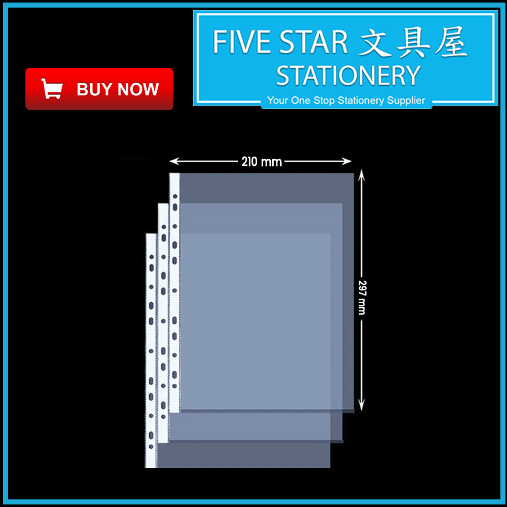 fivestar2u Sheet Protector 11 Holes 4C Loose Leaf Document Filing Ring ...