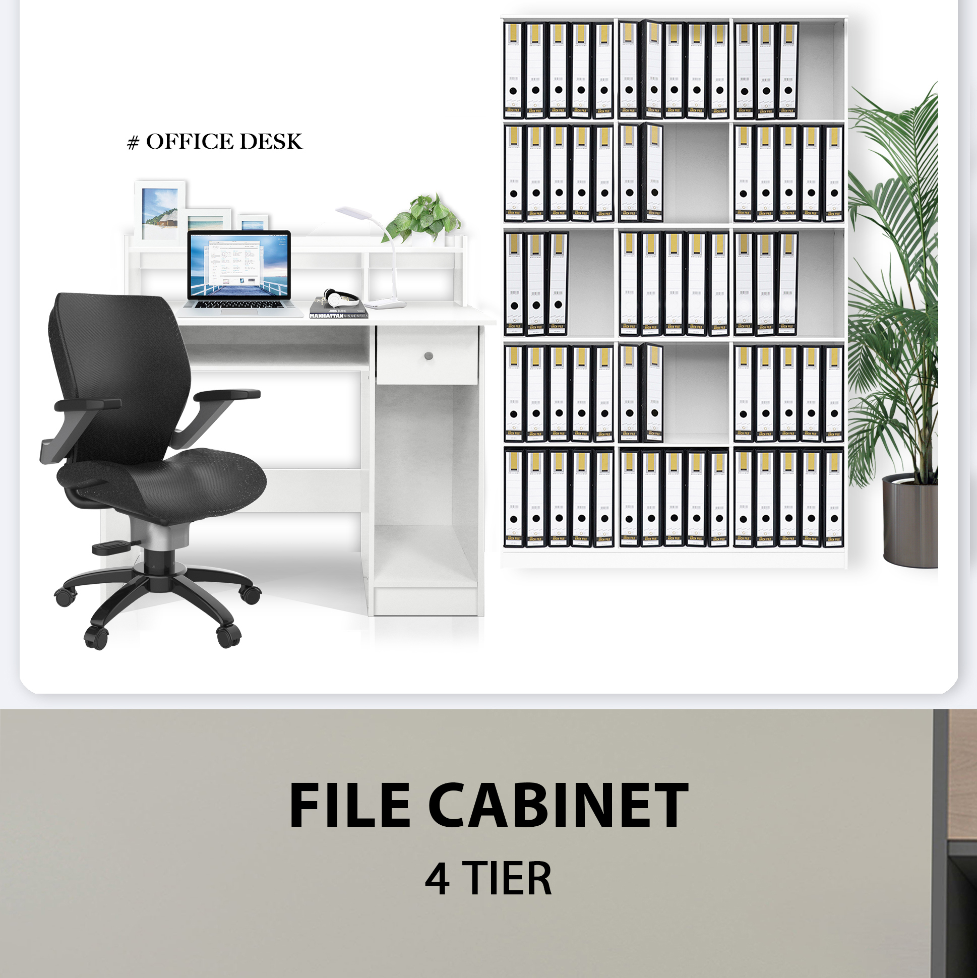 Kabinet Fail Pejabat 4 Tingkat/Office File Cabinet 4 Tier my-com/A4 ...
