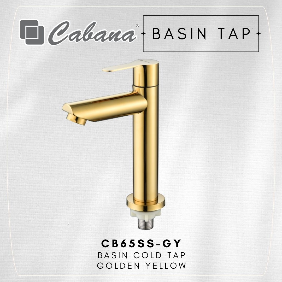 CABANA Bathroom Basin Cold Tap 304 Stainless Steel Bathroom High Basin ...