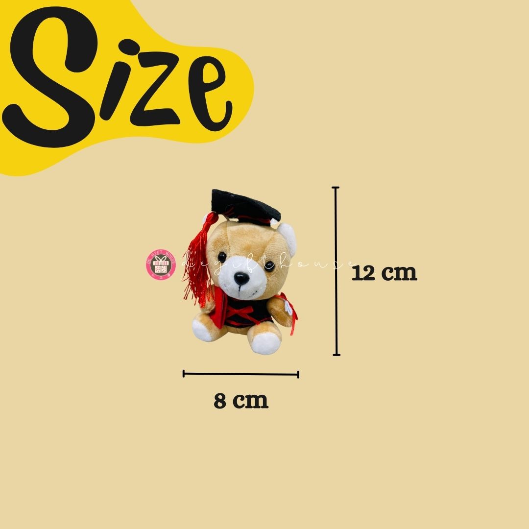 [Ready Stock] Teddy Bear Convocation Bear Plush Keychain Graduation ...