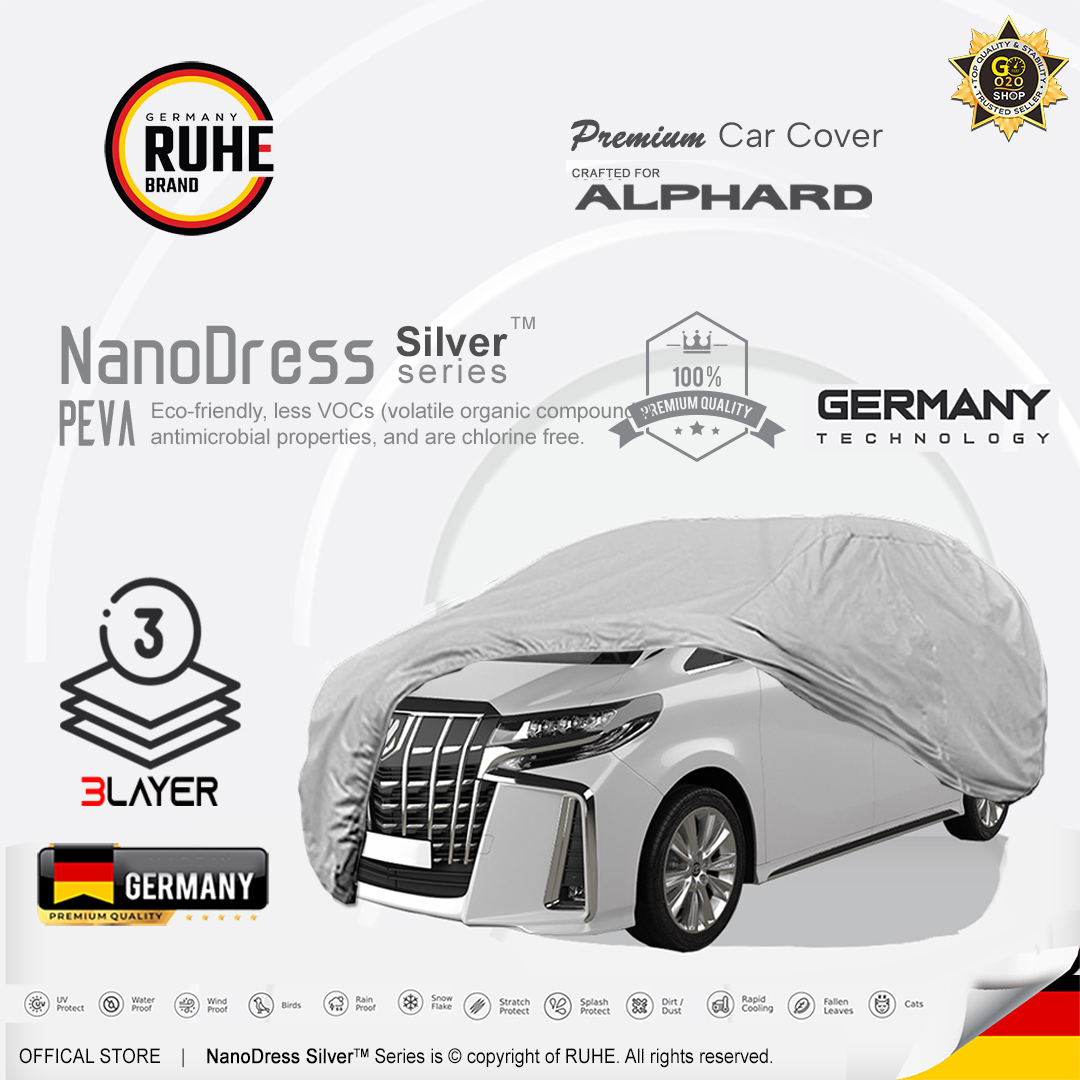 RUHE Germany Toyota Alphard Cress Cold Black Peva Car Cover Outdoor ...