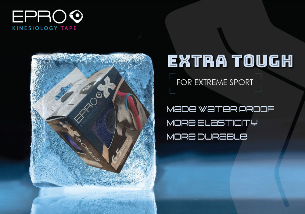 EPRO X Kinesiology Tape (Premium Waterproof) Sport Tape KT Tape - Black ...