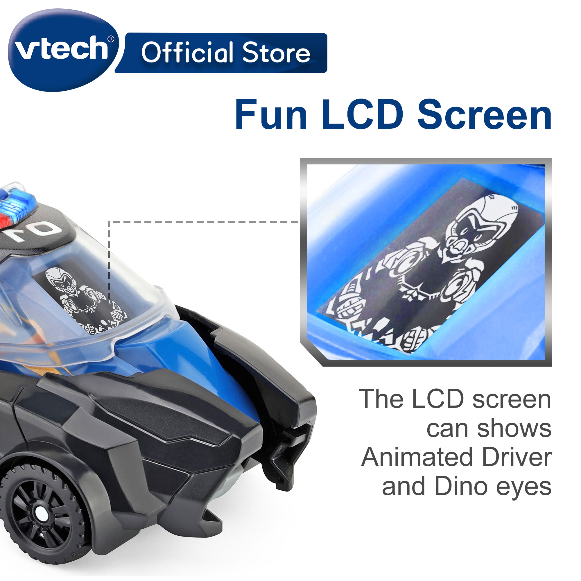 VTech 3 In 1 Rescue T-Rex Combine Transformation Dinosaur Dino Toys ...