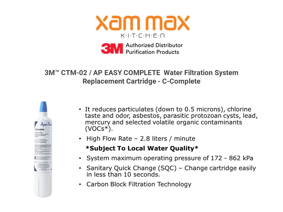 3M™ Water Filter Replacement Cartridge C-Complete for AP Easy Complete ...