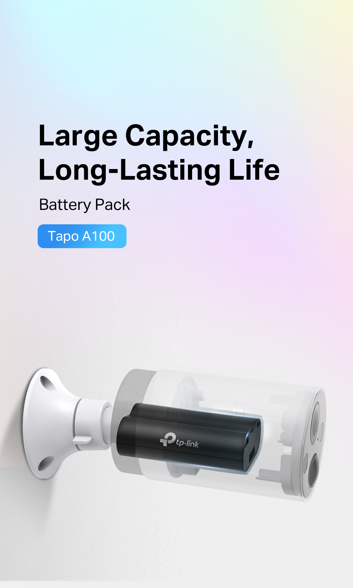 TP-Link Tapo A100 6700mAh Large Capacity Rechargeable Battery Pack ...