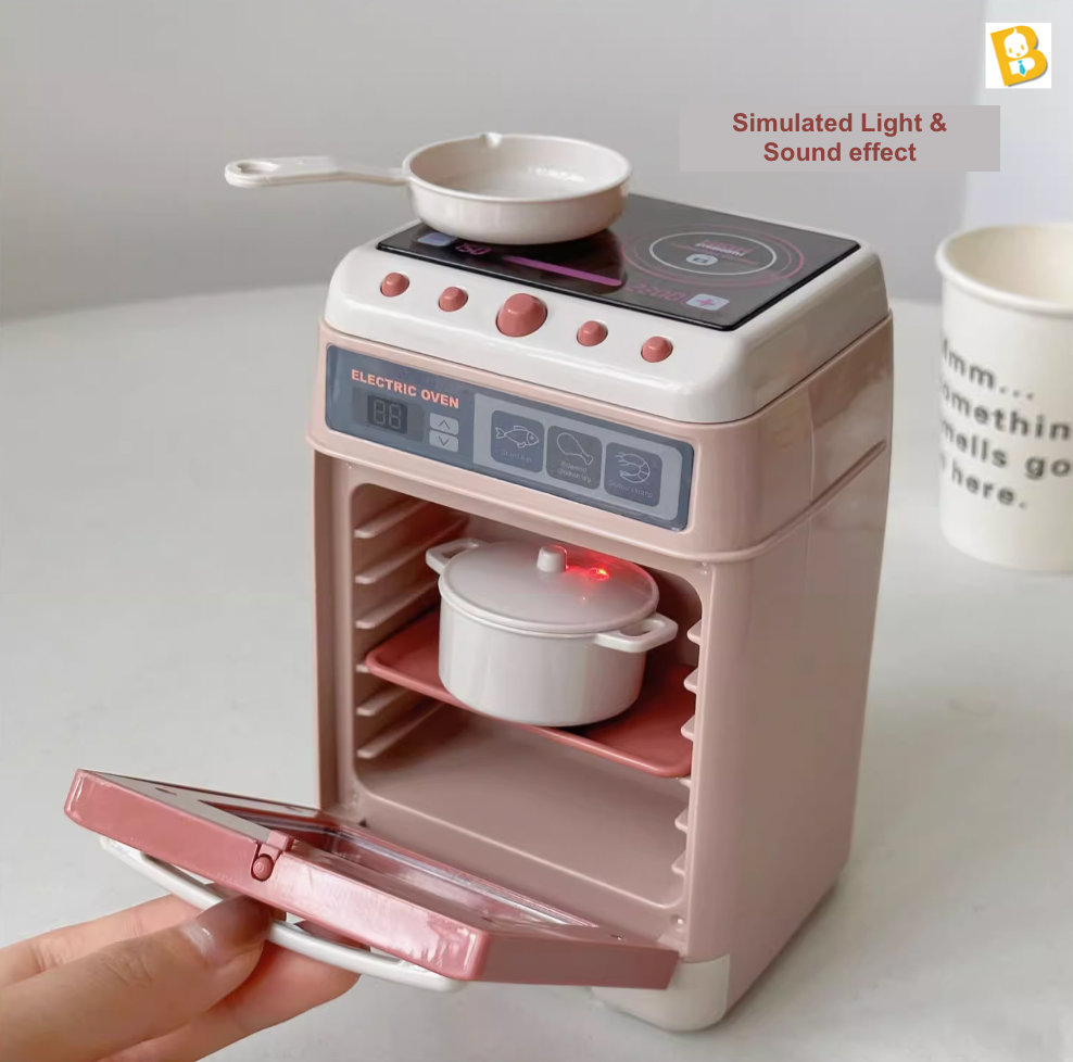 BabyBoss Kitchen Appliances Toy Pretend Play Kitchen Set with Coffee ...