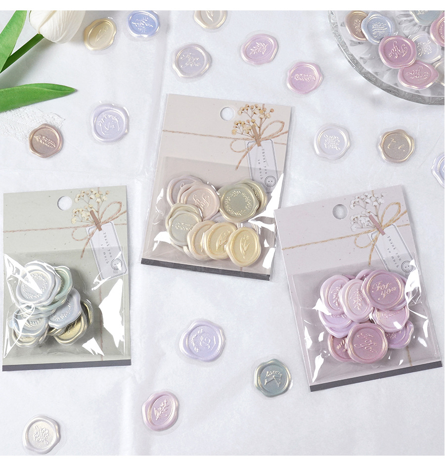 INS Sealing Dear Basic Tone 3D Wax Seal Patterns Deco Stickers DIY ...