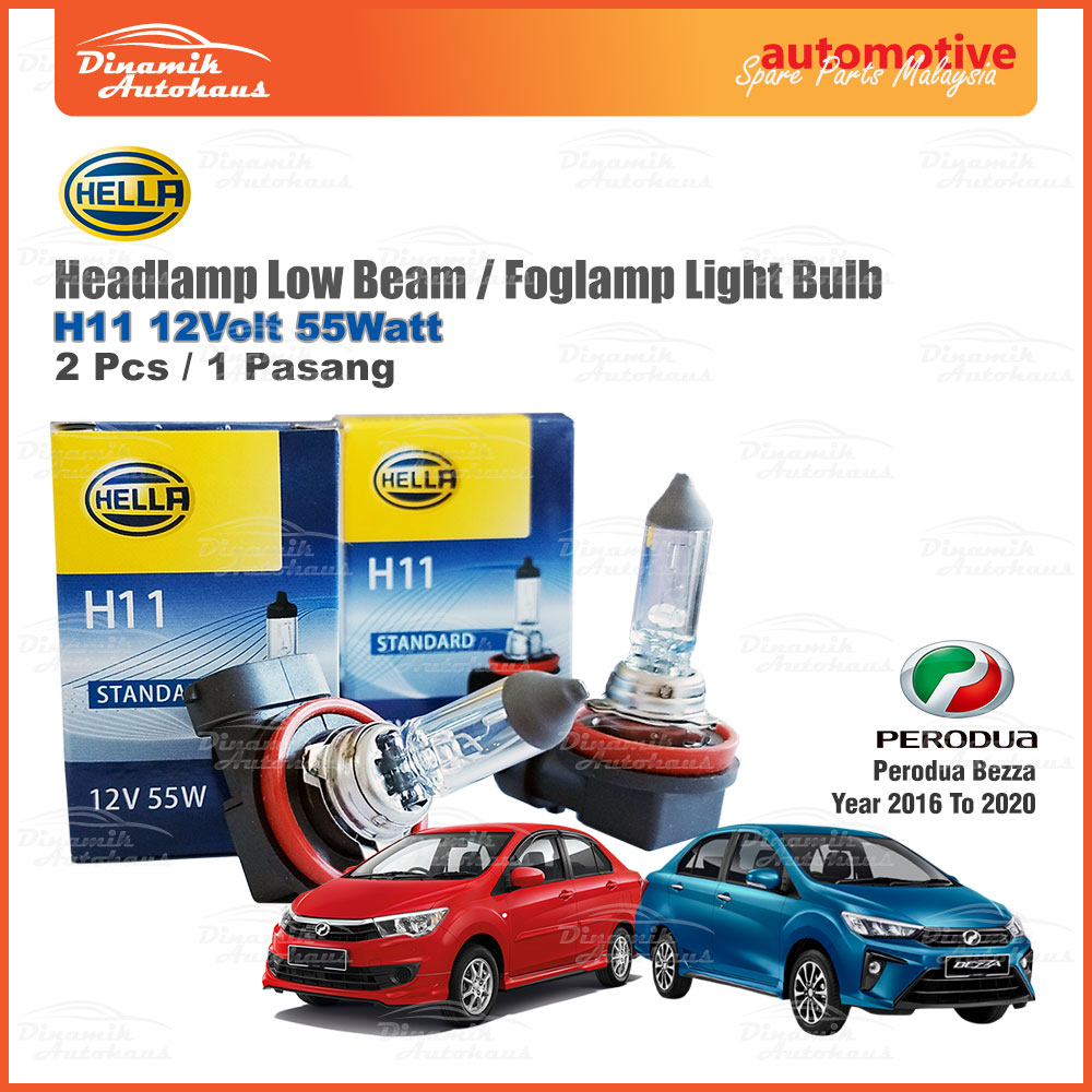 Perodua Bezza Year 2016 To 2020 Headlamp Low Beam / Foglamp Halogen ...
