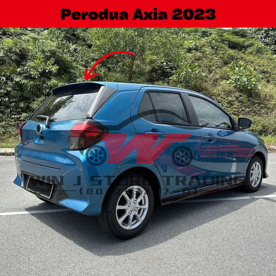 🔥NEW ARRIVAL🔥Perodua Axia 2023 Glossy Black Gear Up OEM Rear Spoiler ...