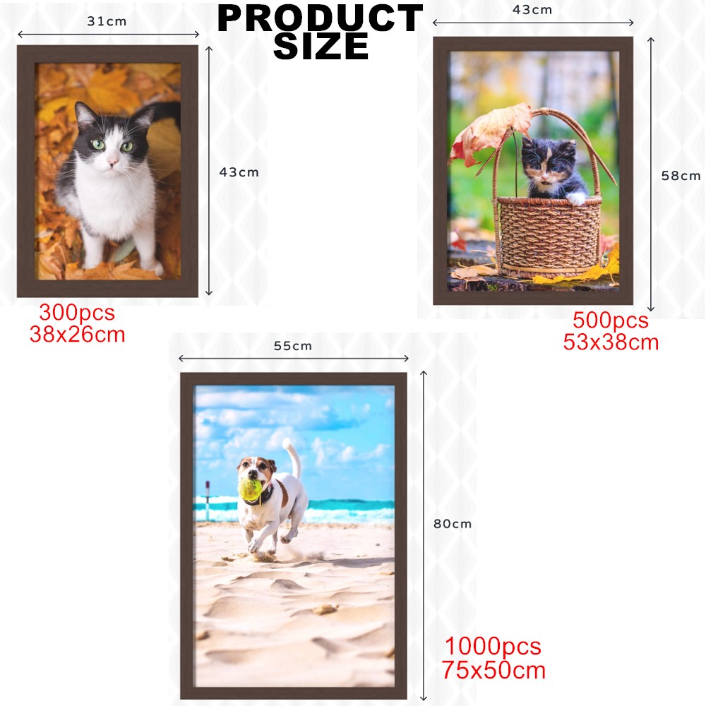 1000pcs Large Jigsaw Puzzle Wall Frame Teenager Game Gift Art Home Deco ...