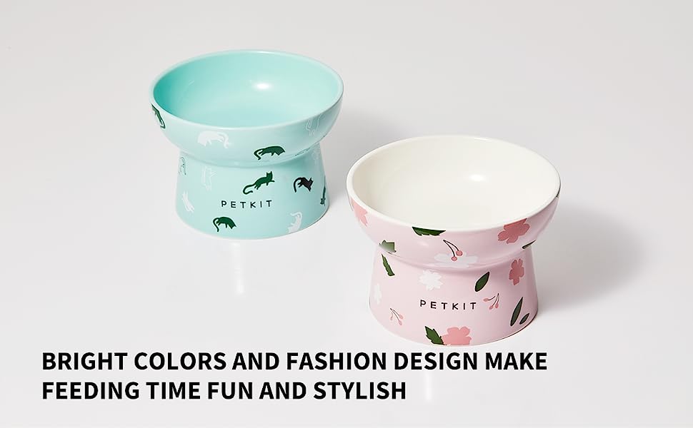 PETKIT Ceramic Raised Pet Food Bowl Water Bowl for Cat and Dog | Shopee ...