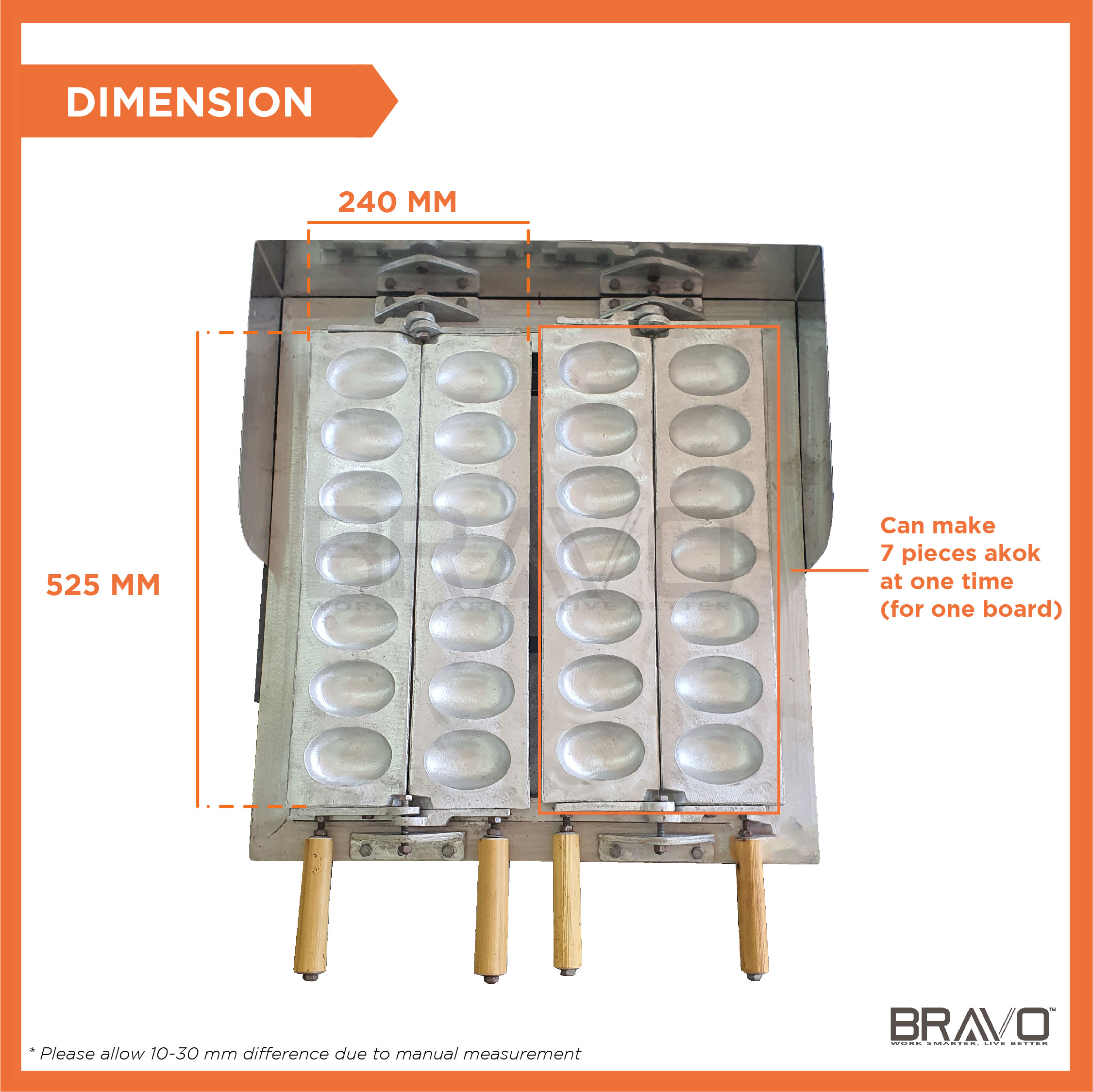 Bravo Kuih Akok Maker Pembakar Akok 2 Dapur Mesin Akok | Shopee Malaysia