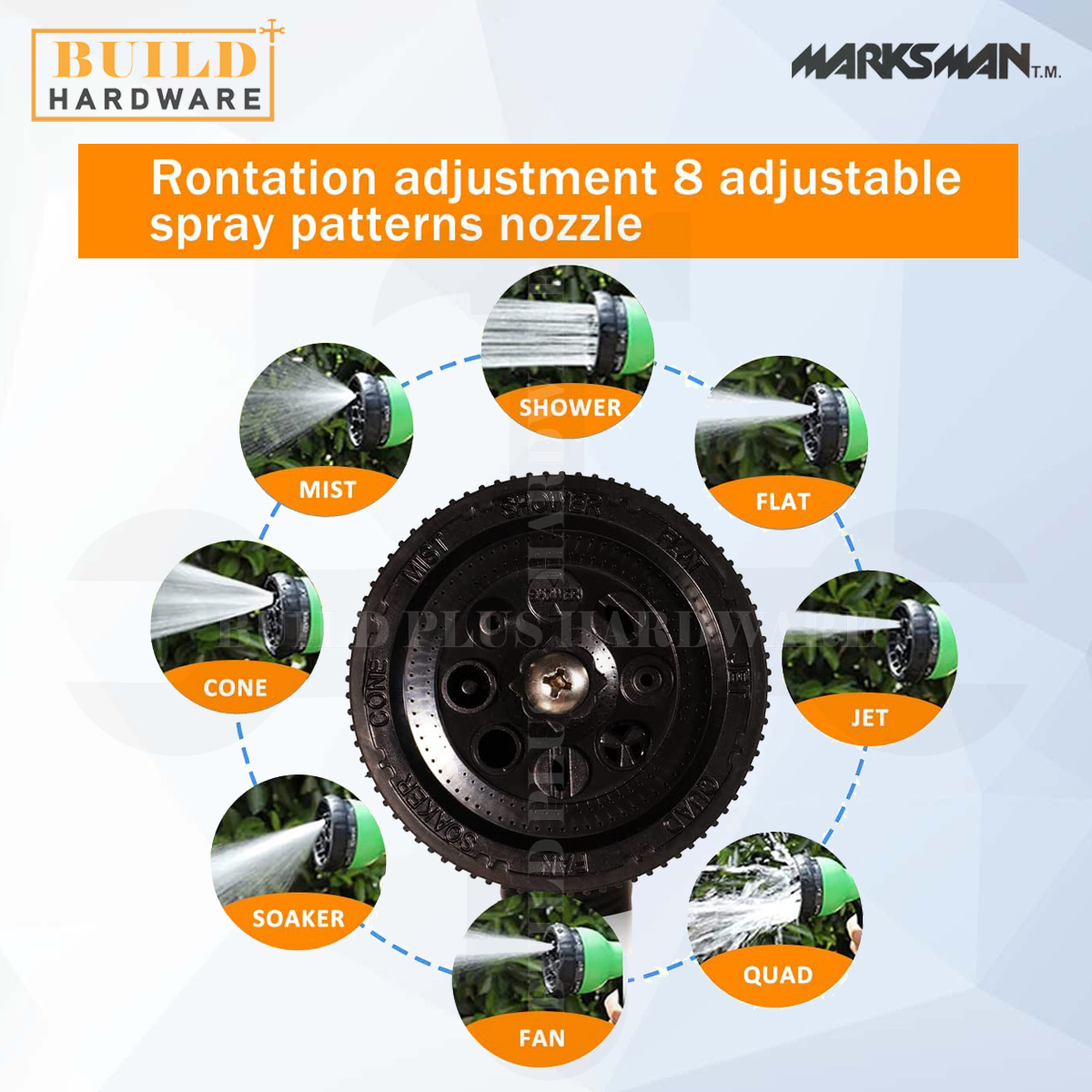 MARKSMAN Sprinkle Nozzle M-910 Muncung Semburan Air 射水枪 Rubber Hose ...