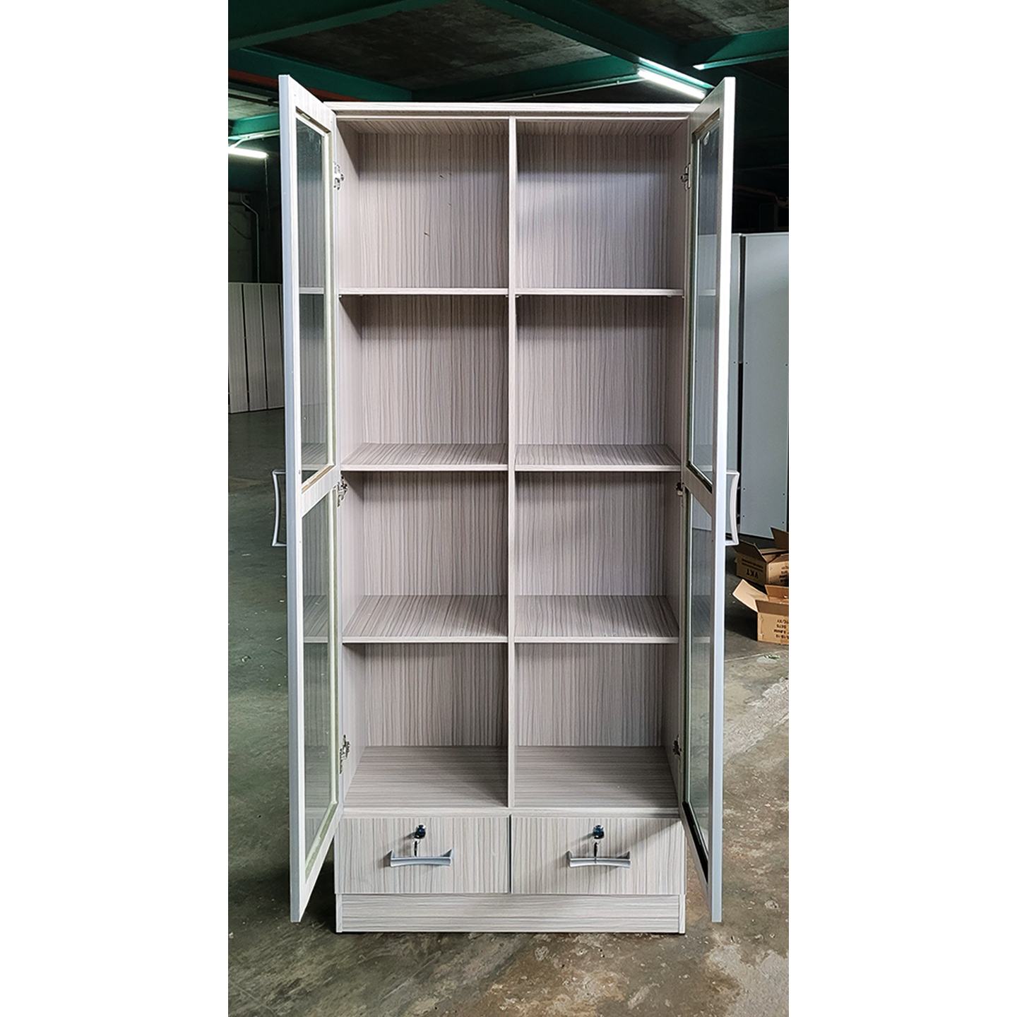 HOMATRIX Display Glass Cabinet Living Room Storage Almari Kaca Rak ...