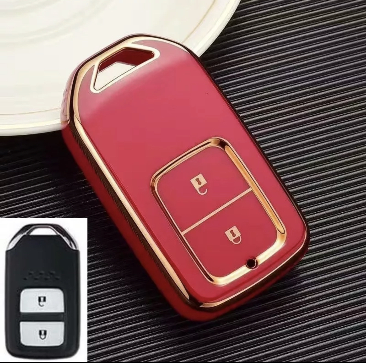 Honda Key Cover Chrome Reflection TPU Car Key Remote Casing Sarung ...