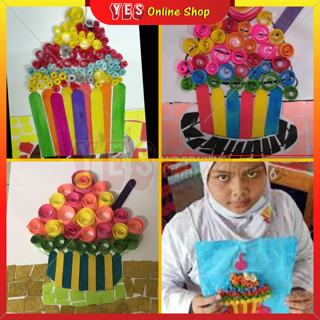 Seni Kraf Kek Cawan (Teknik Mozek) Jualan 1 Set | Shopee Malaysia