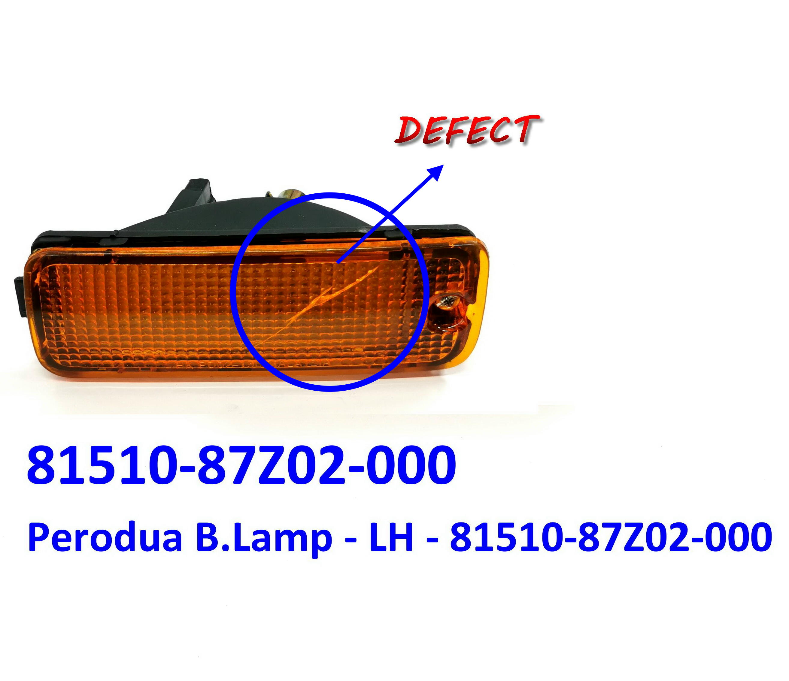 Perodua Lamp / B.Lamp - LH - 81510-87Z02-000 (DEFECT) | Shopee Malaysia