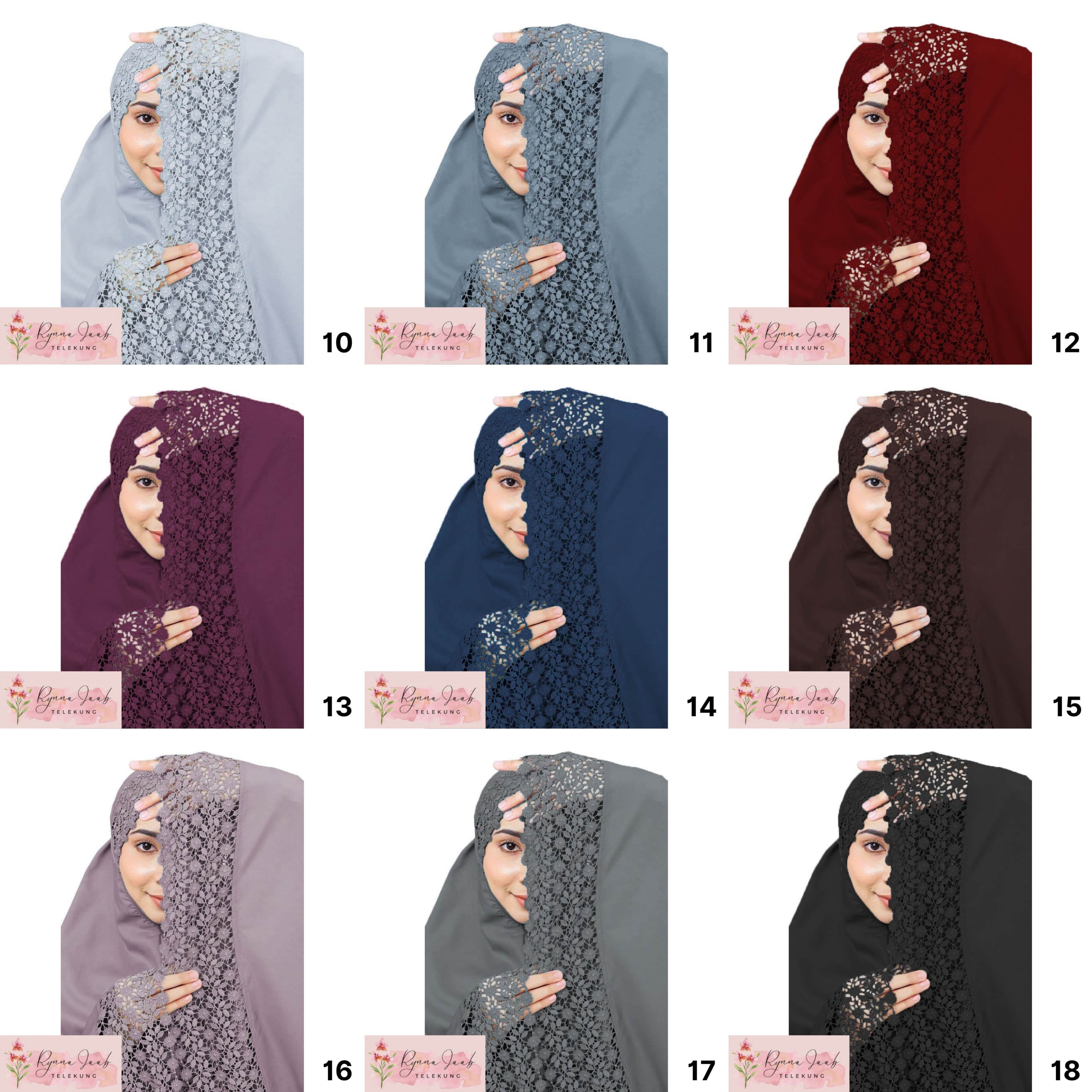 🔥HOT SALE🔥 TELEKUNG LACE BUNGA / TELEKUNG TRAVEL SEJUK [COTTON VISCOSE ...