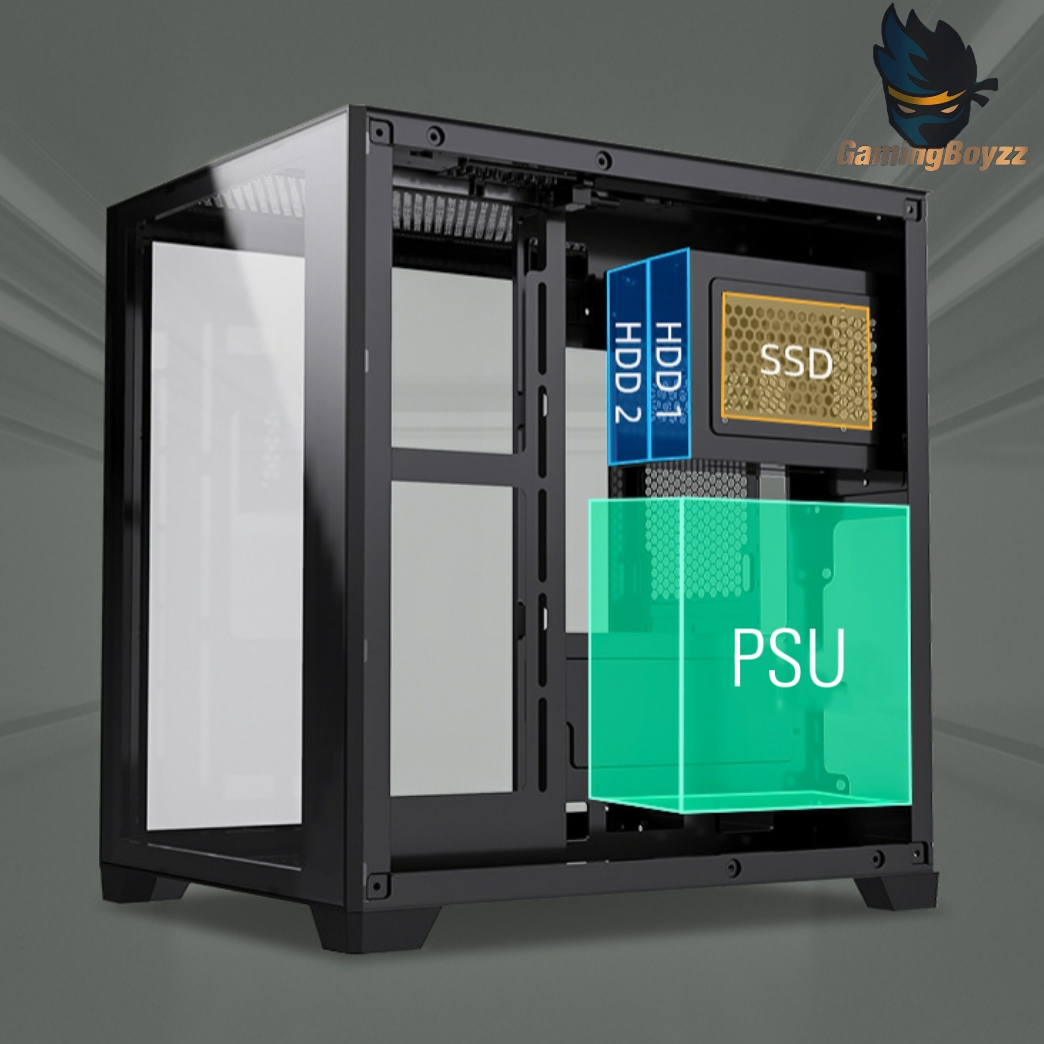 180° SEAVIEW Double Sided Tempered Glass Gaming Casing M-ATX ITX PC ...