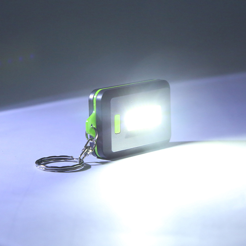 Portable Mini COB LED Keychain Flashlight Key Chain Torch Light Lamp ...