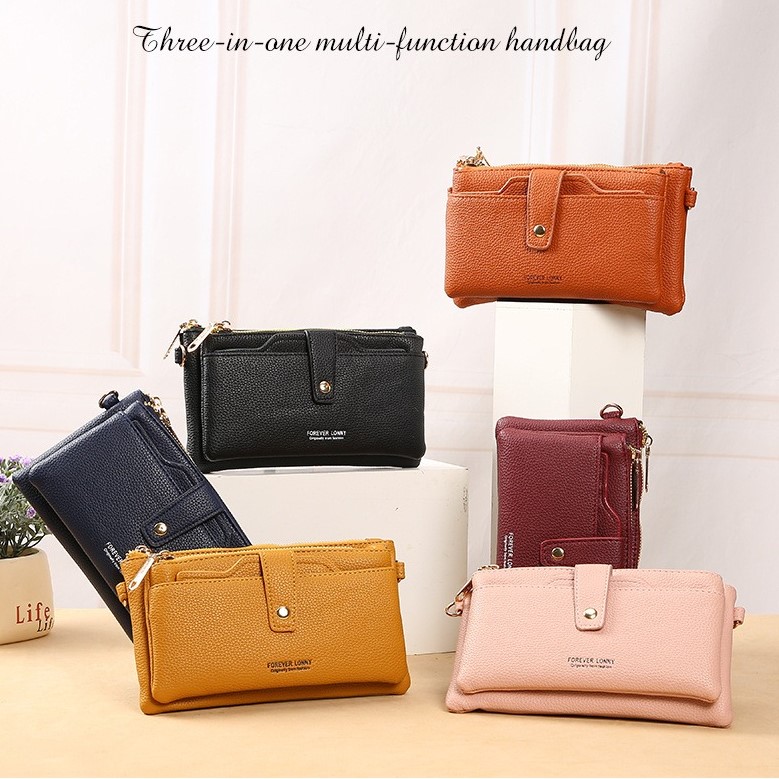 iFASHION 1744 Korean Women Mobile Sling Bag Long Purses Wallet Card ...