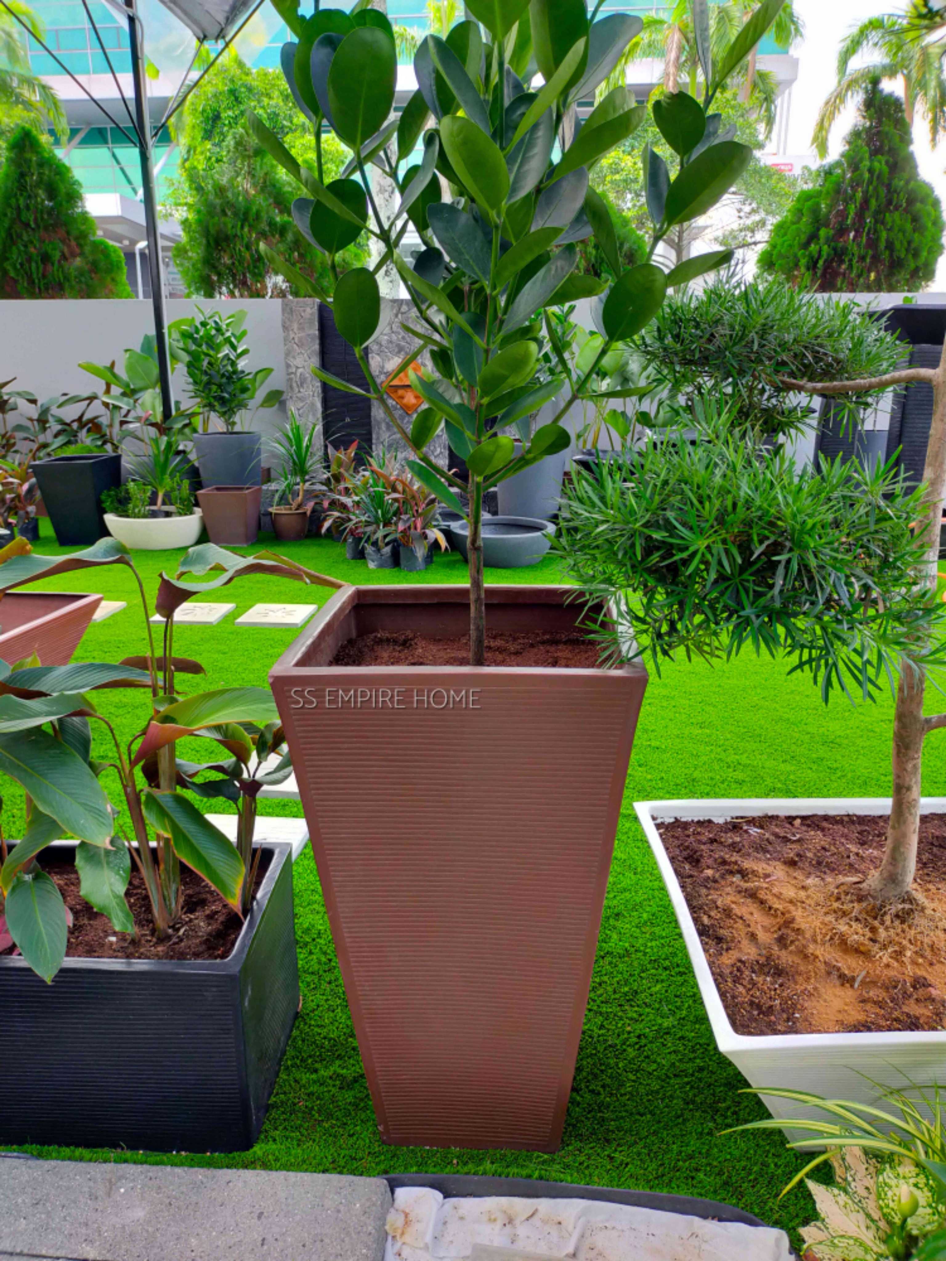 RICO Z1 ALL Line Fiberglass Flower Pot Pasu Bunga Garden Taman Plant ...