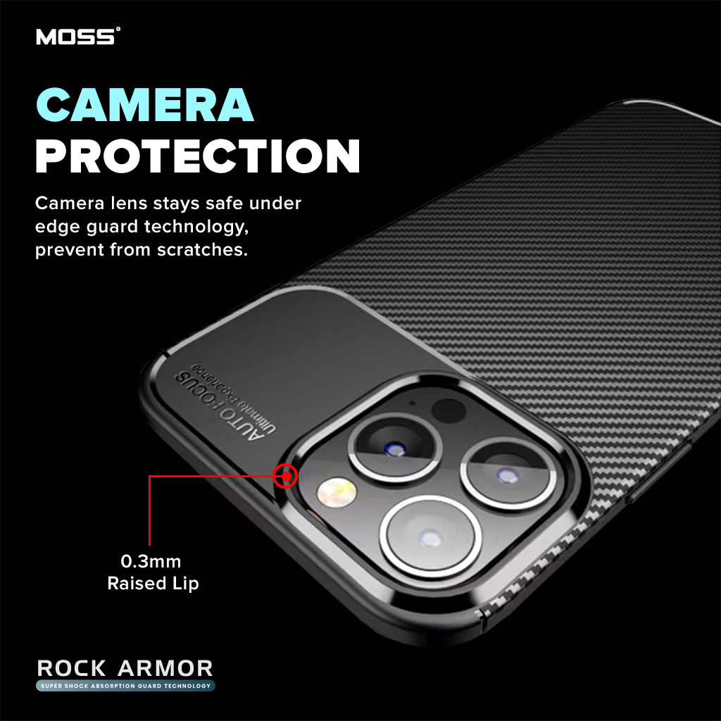 MOSS Rock Armor Carbon Fibre Military Grade Shock Proof Drop Guard ...