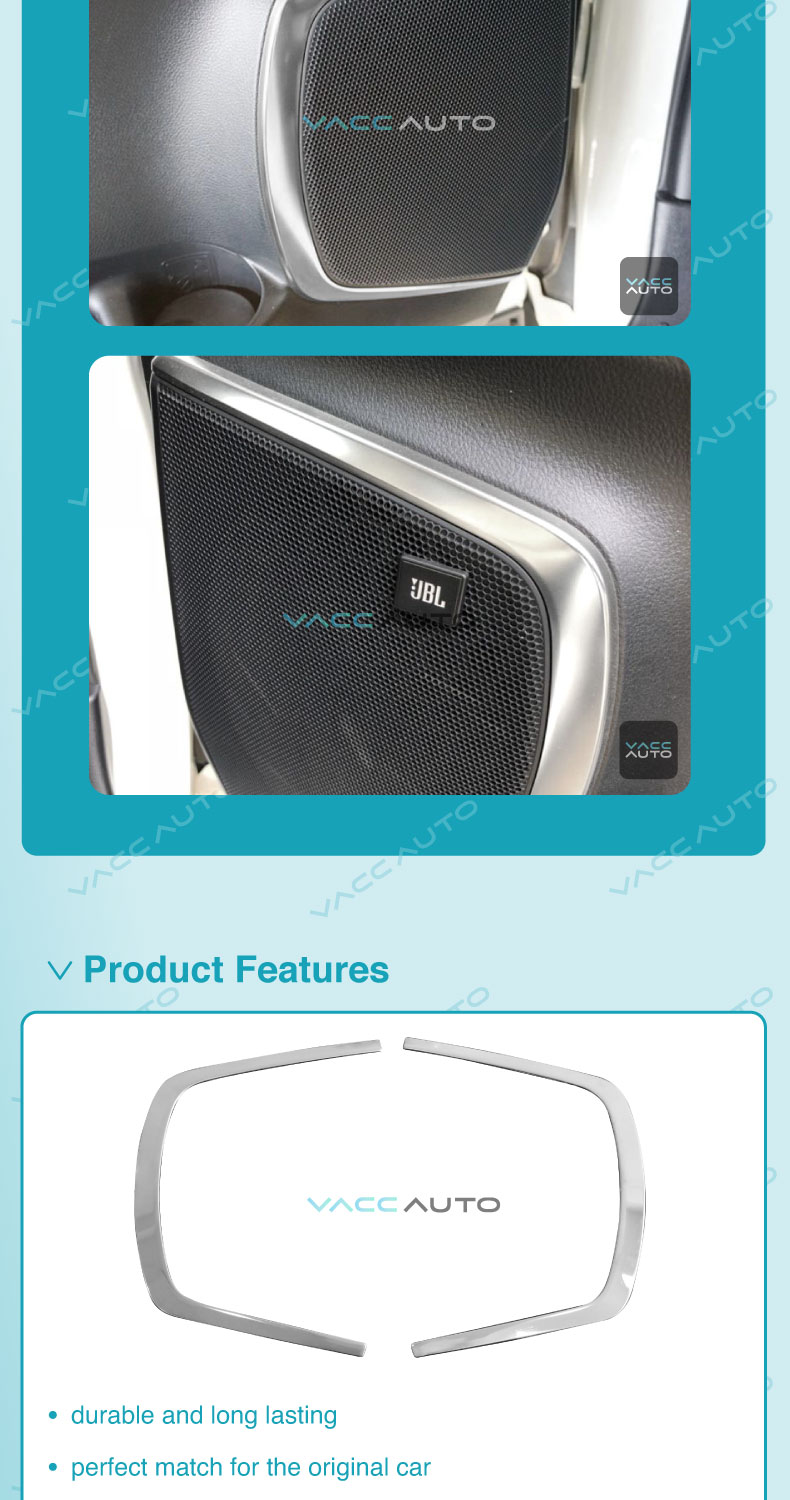 Toyota Vellfire / Alphard 30 Series Front Door Speaker Lining Silver ...