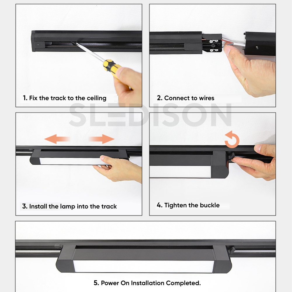 【NEW】For Normal Track Rail SL EDISON LED Linear Track Light LED 20W ...