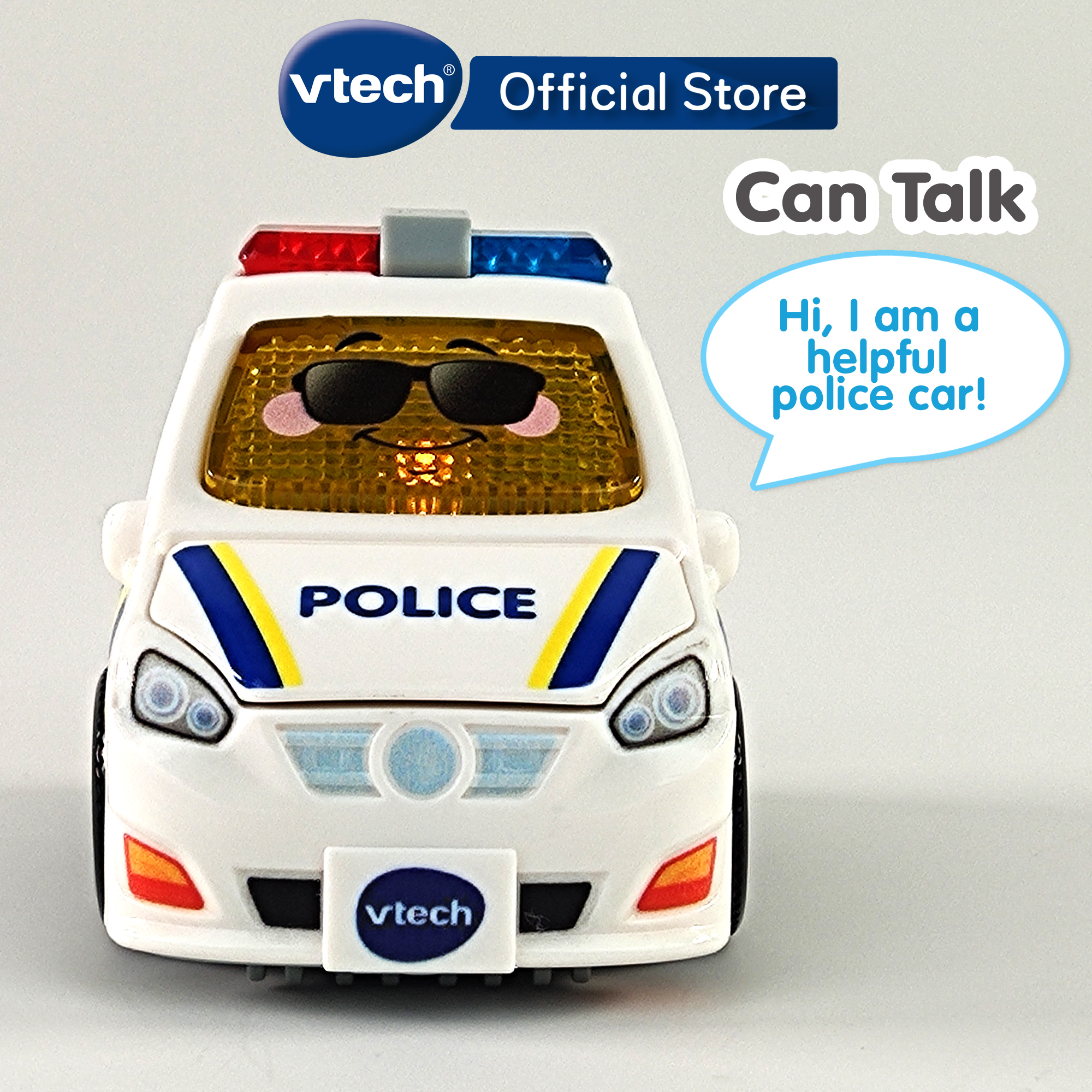 VTech Go!Go!Smart Wheels Police Car Musical Vehicle Toys Baby Boys ...