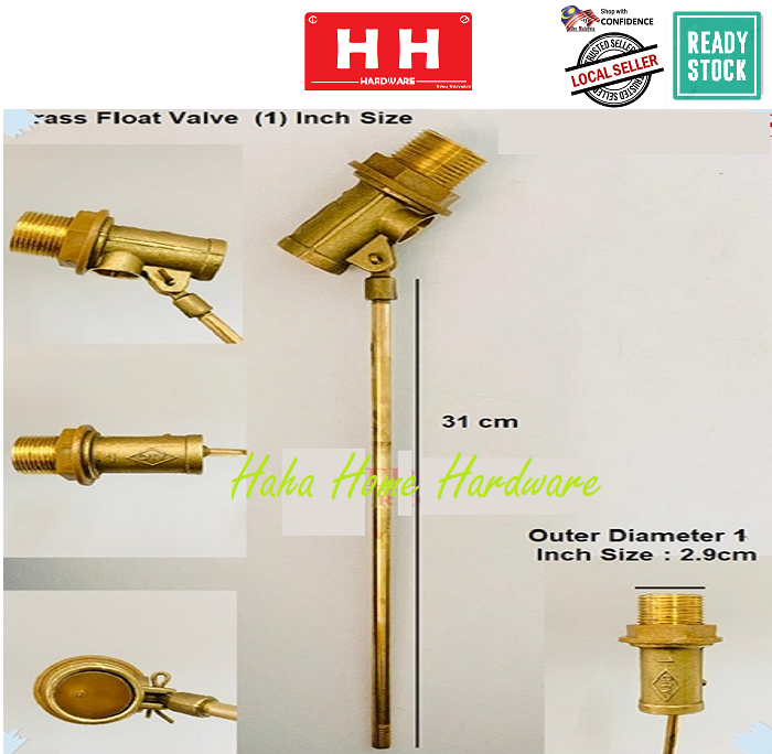 Batang Bola Tangki Pelampung Air Tembaga CITY Brass Auto Float Valve 1/ ...