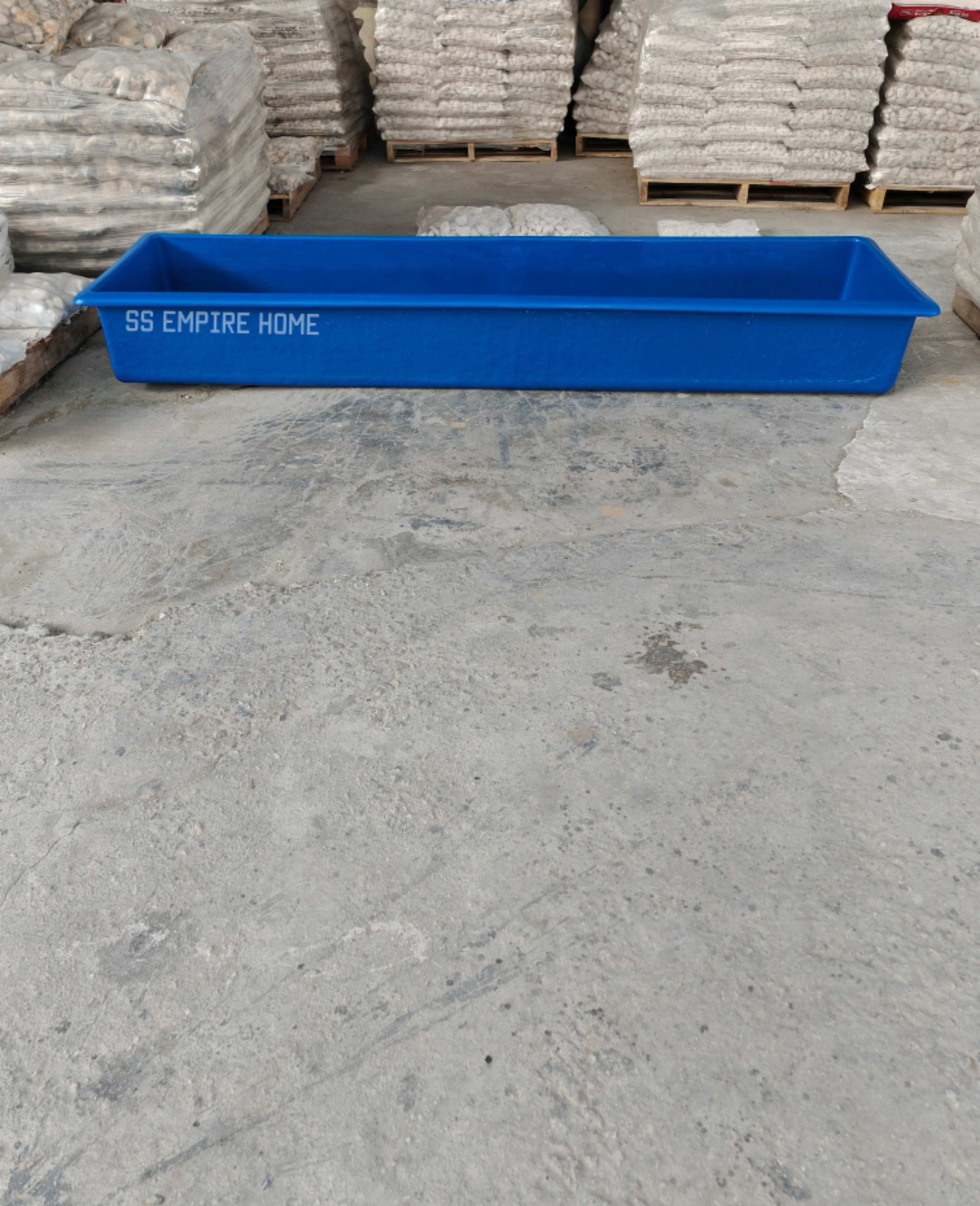 NEX 8 x2x1 Blue Fiberglass Fish Tank Water Pond Aquarium Heavy Duty ...