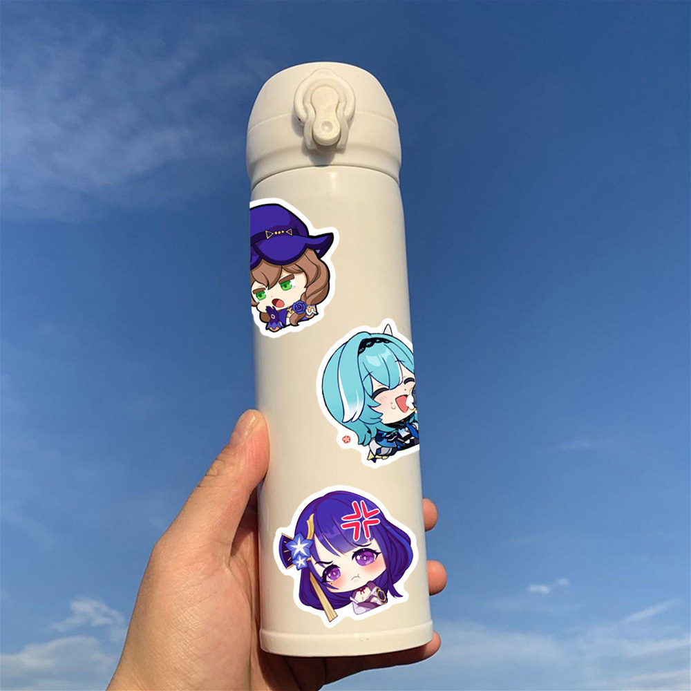 Genshin Impact Sticker Waterproof Cute Decals Label for Bottle Notebook ...