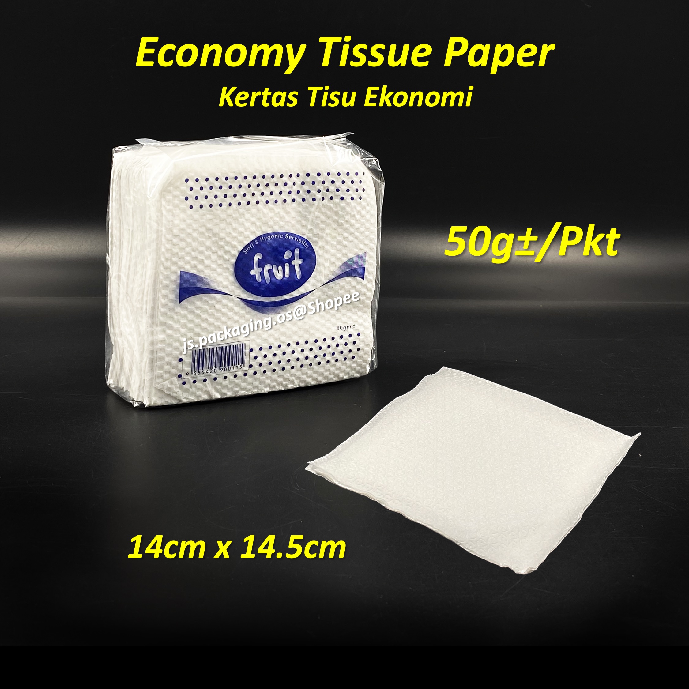 Economy Tissue Paper Random Colour Soft Napkins Absorbent Facial 50gm± ...