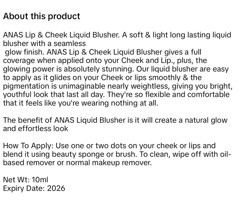 ANAS COSMETIC - LIP BUTTER BALM & Serum | Shopee Malaysia