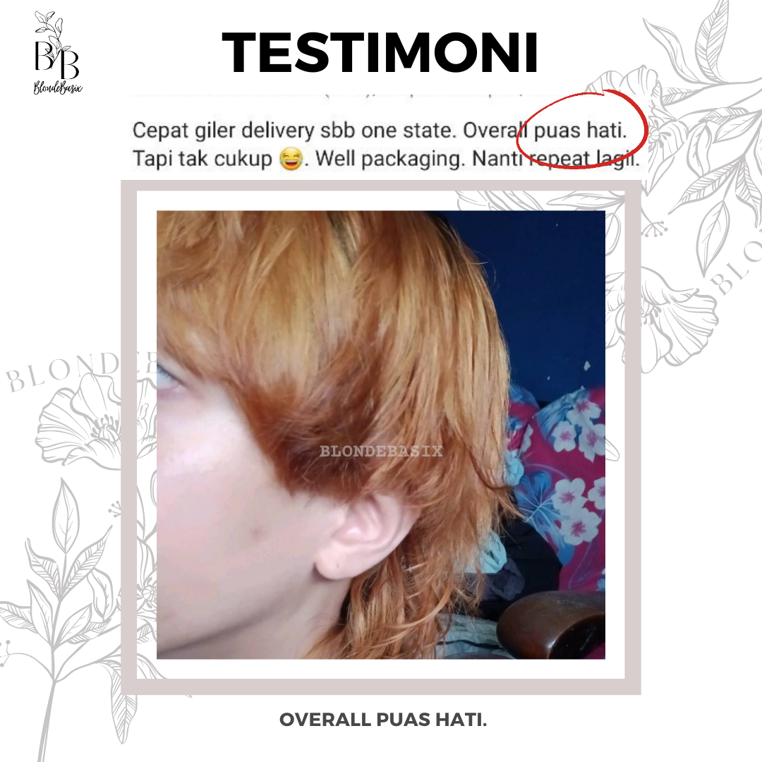 BLEACH RAMBUT (PERANG/BROWN/BLONDE/PUTIH) HAIR BLEACH | Shopee Malaysia