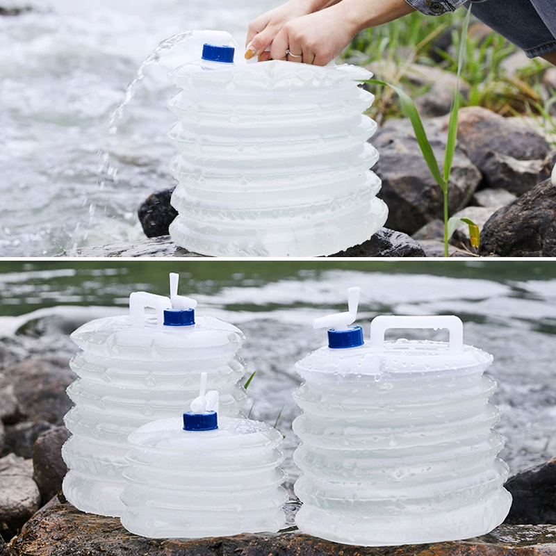 Collapsible foldable bottle Container Water Storage Bottle Bucket Pail ...