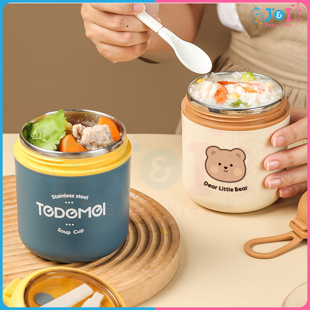 530ml Stainless Steel Thermal Insulator Food Jar Flask Jar Thermal Food ...