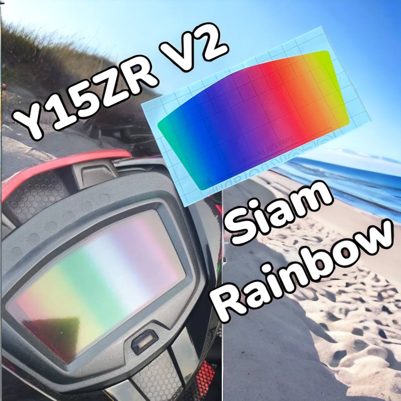 YAMAHA Y15ZR V2 TINTED STICKER METER / SMOKE / BLACK / YELLOW / YELLOW ...