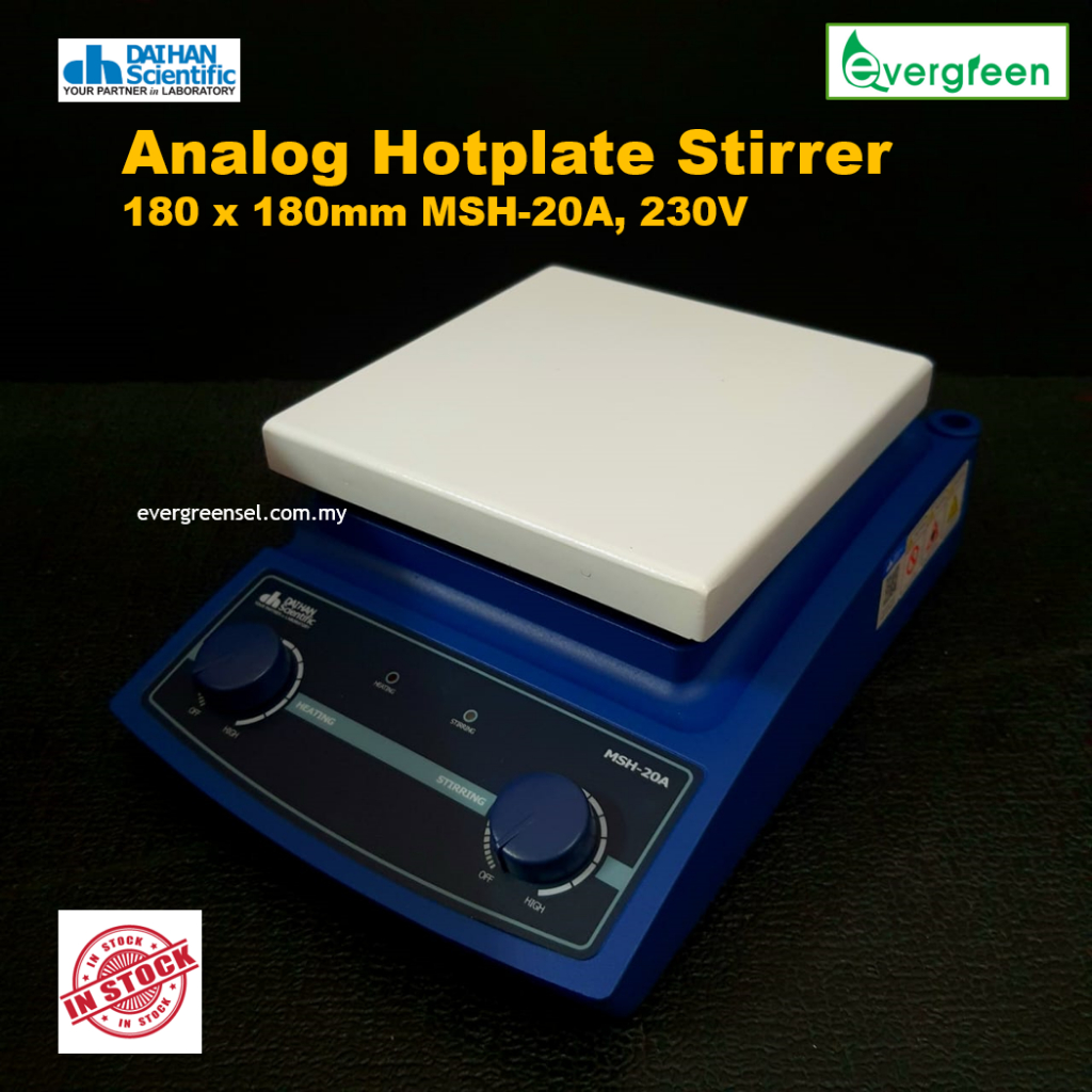 Daihan Analog Hotplate Stirrer 180 x 180mm MSH-20A, 230V | Shopee Malaysia