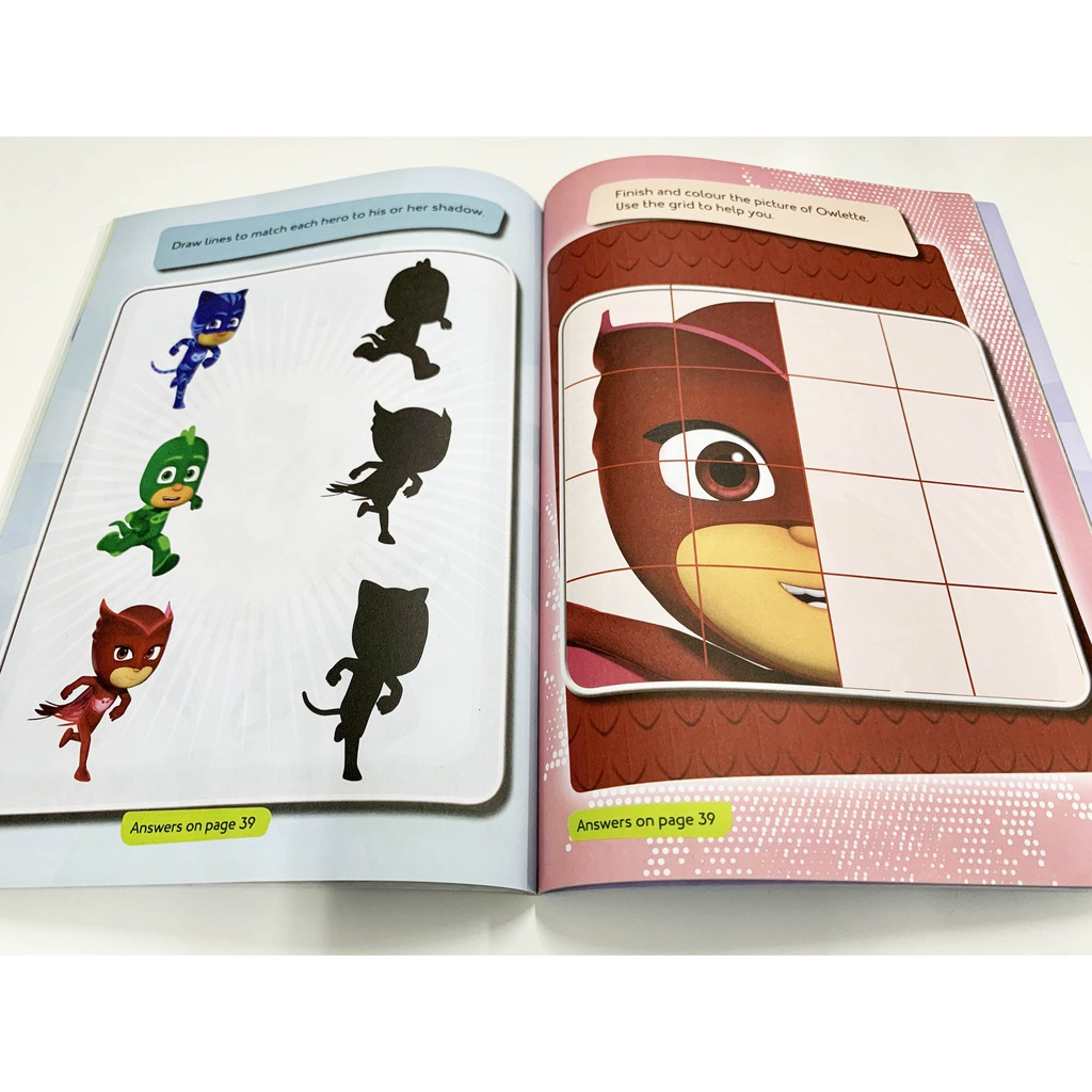 PJ Masks 1000 Stickers Fun Activity Book With Puzzles Quizzes Mazes ...