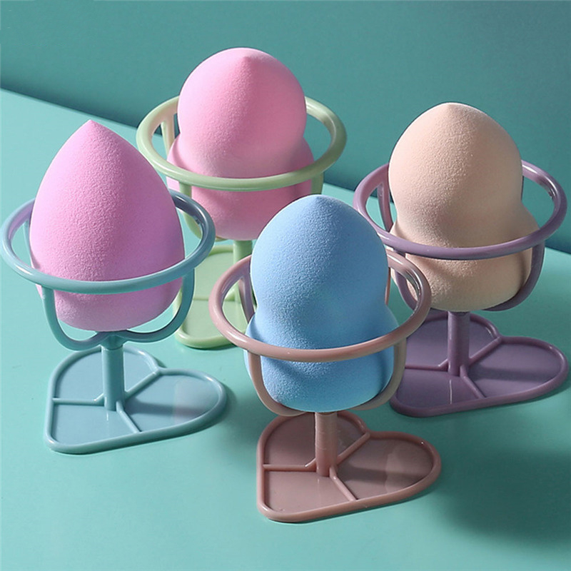 𝗧𝗜𝗗𝗬 》Makeup Sponge Holder Stand Cosmetics Beauty Powder Puff Shelf ...