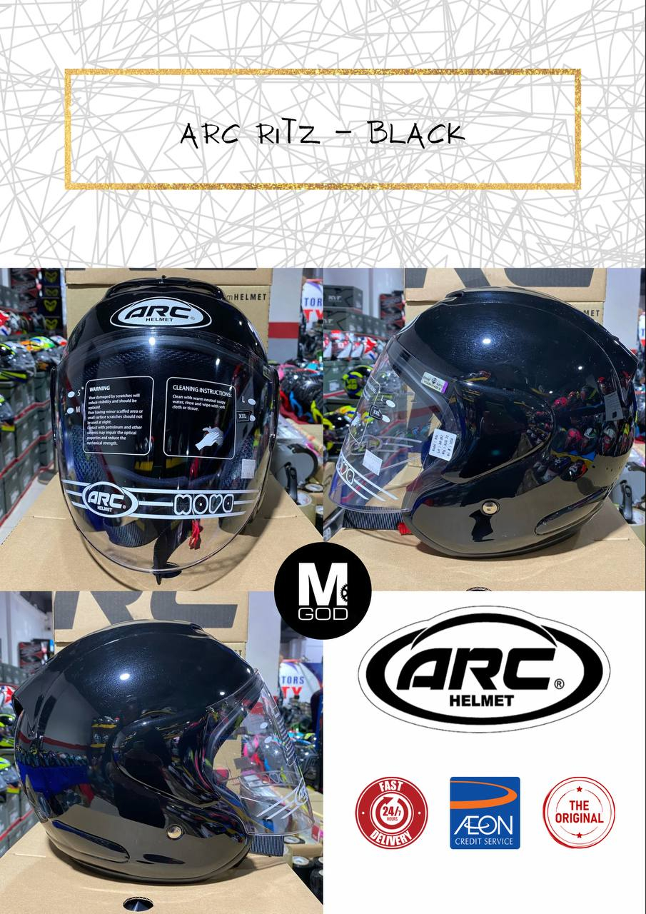 HELMET ARC RITZ 100% ORIGINAL ARC RITZ HELMET RITZ ARC WHITE BLACK BLUE ...