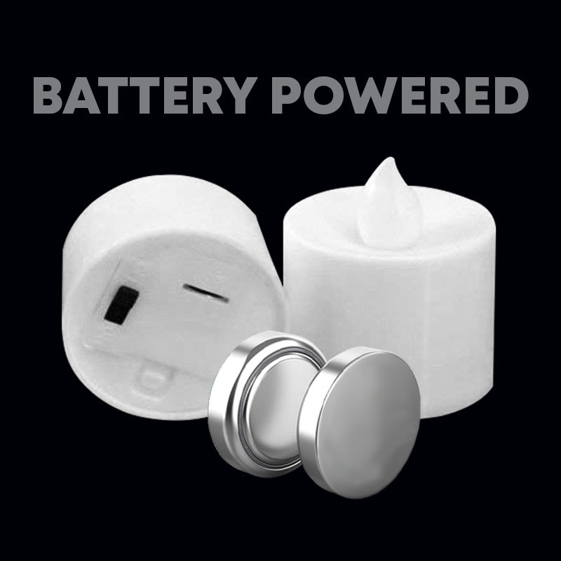 𝗙𝗥𝗘𝗘 𝗕𝗔𝗧𝗧𝗘𝗥𝗬 𝗫𝟮 》 Flicker Flameless Smokeless Romantic Mini LED Candle ...