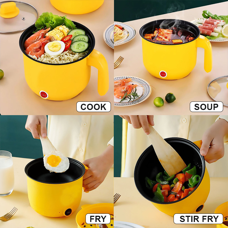 𝗔𝗟𝗟 𝗜𝗡 𝗢𝗡𝗘 》3 Pin Plug Duck Design Electric Non Stick Cooker Rice ...