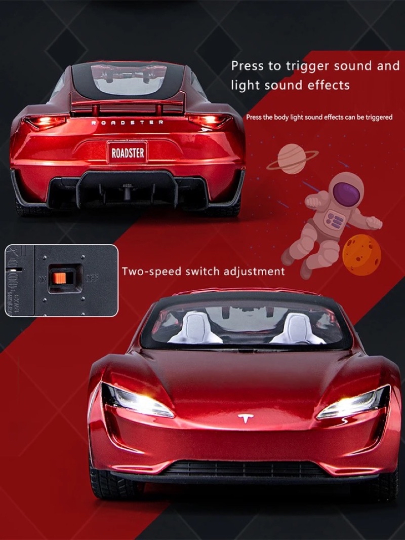 FEO TESLA Roadster Model Y Diecast Car Model Alloy Car Diecast Model ...