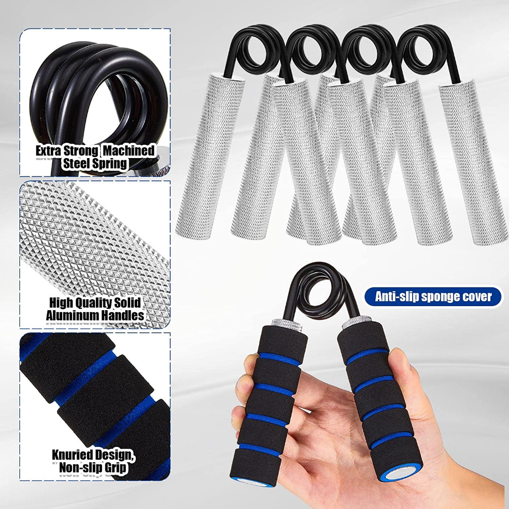 UPGRADE Heavy Hand Grip Metal Hand Grippers Gym Fitness Forearm Gripper ...
