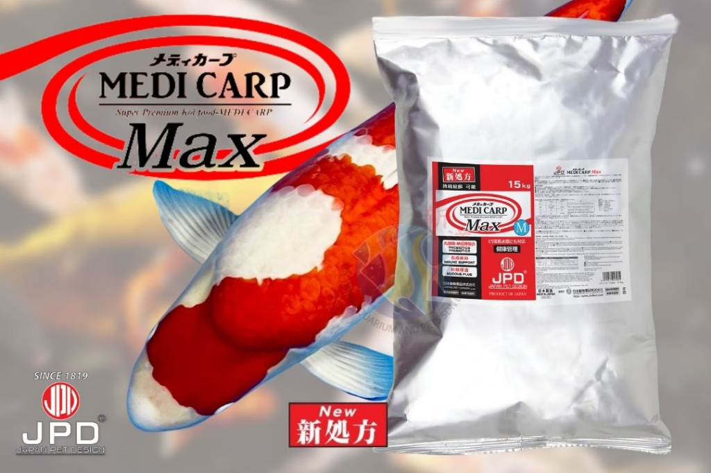 !!NEW PACKING!! ORIGINAL JPD MEDICARP MAX MEDI CARP Koi Fish Food ...